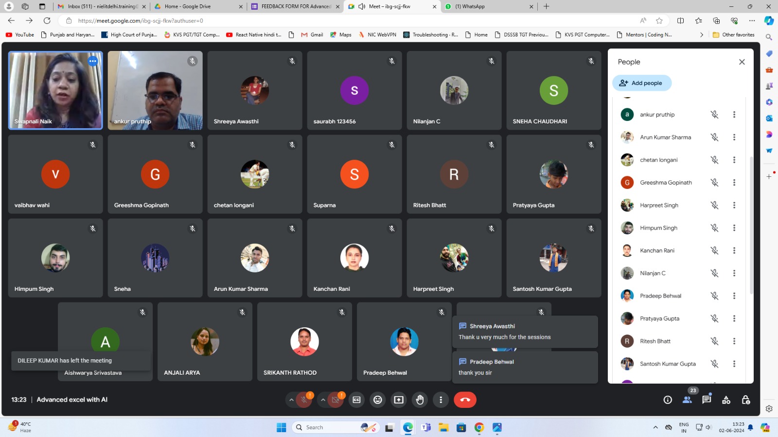 Online Weekend Training Programme on Advanced Excel with AI | Government of India : National ...